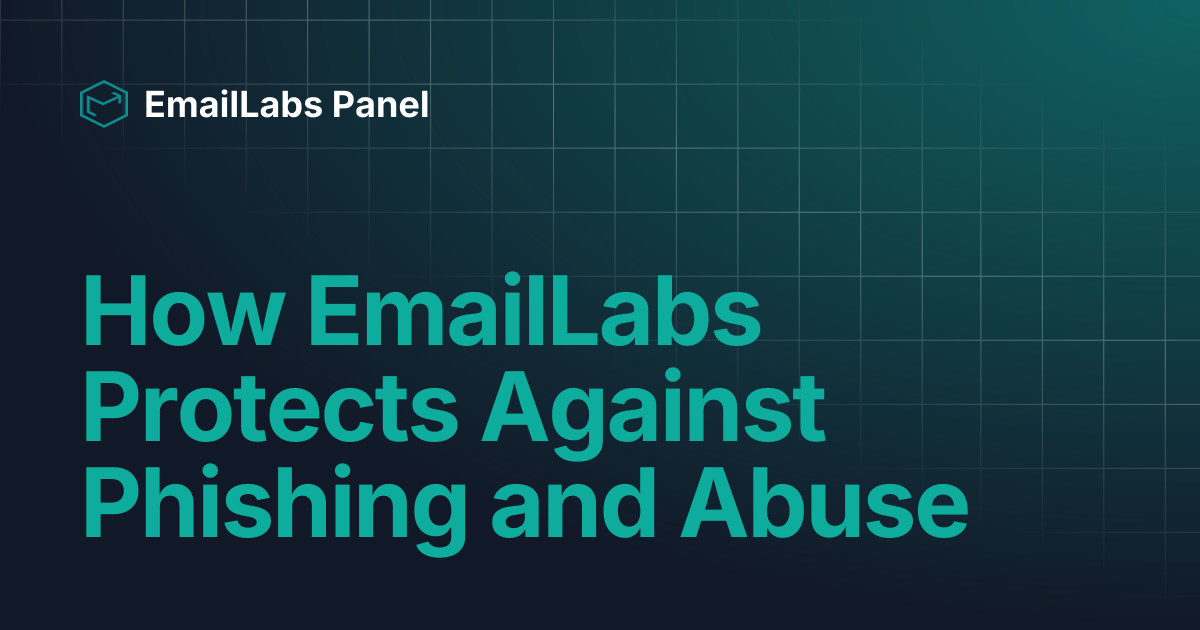 How EmailLabs Protects Against Phishing and Abuse | New EmailLabs Panel